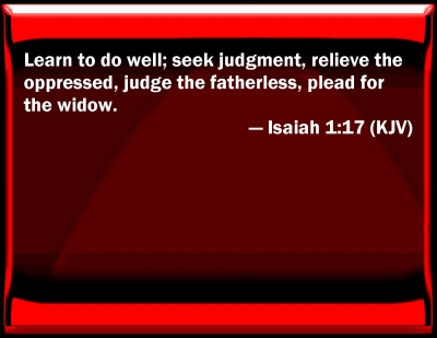 Bible Verse Powerpoint Slides for Isaiah 1:17