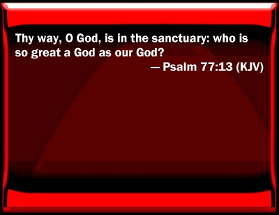 Bible Verse Powerpoint Slides for Psalm 77:13