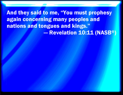 Bible Verse Powerpoint Slides for Revelation 10:11