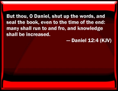 Bible Verse Powerpoint Slides for Daniel 12:4
