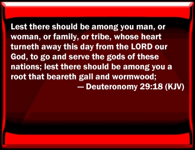 Bible Verse Powerpoint Slides for Deuteronomy 29:18