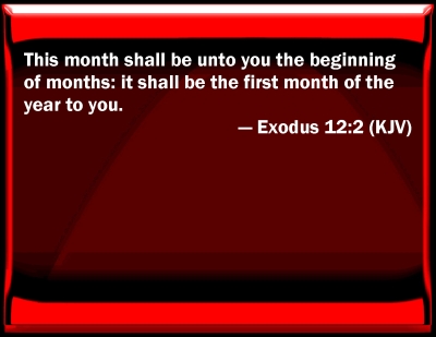 Bible Verse Powerpoint Slides for Exodus 12:2