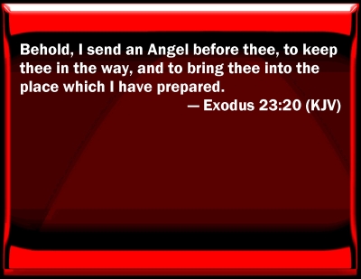 Bible Verse Powerpoint Slides for Exodus 23:20