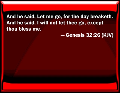 Bible Verse Powerpoint Slides for Genesis 32:26