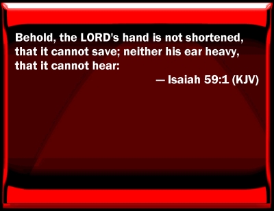 Bible Verse Powerpoint Slides for Isaiah 59:1