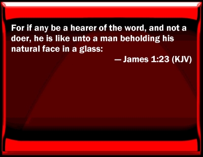 Bible Verse Powerpoint Slides for James 1:23