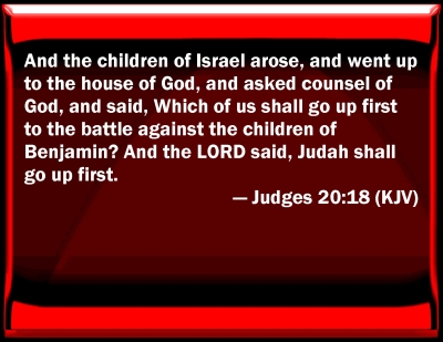 Bible Verse Powerpoint Slides for Judges 20:18