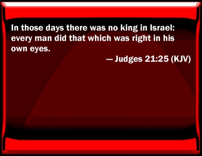 Bible Verse Powerpoint Slides for Judges 21:25