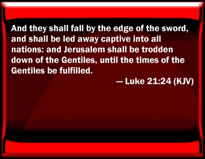 Bible Verse Powerpoint Slides for Luke 21:24