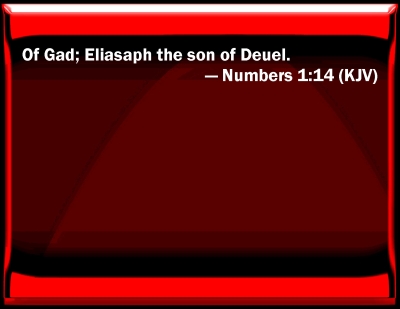 Bible Verse Powerpoint Slides for Numbers 1:14