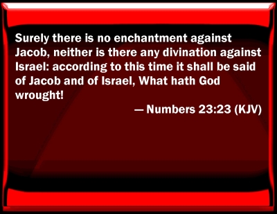 Bible Verse Powerpoint Slides for Numbers 23:23