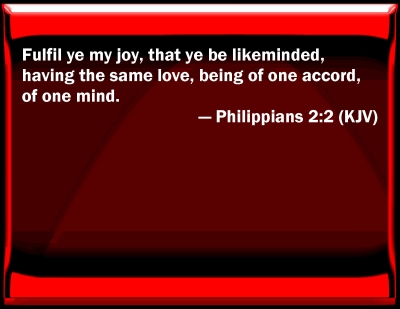 Bible Verse Powerpoint Slides for Philippians 2:2