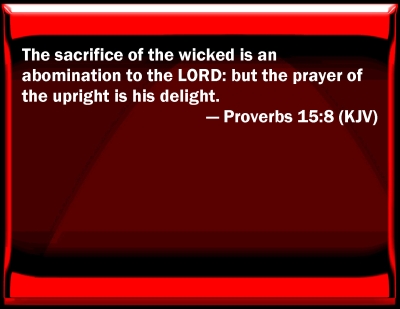 Bible Verse Powerpoint Slides for Proverbs 15:8