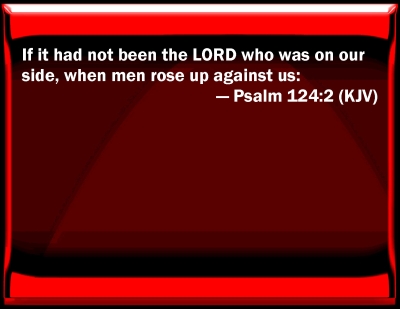 Bible Verse Powerpoint Slides for Psalm 124:2