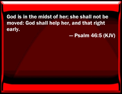 Bible Verse Powerpoint Slides for Psalm 46:5