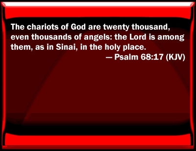 Bible Verse Powerpoint Slides for Psalm 68:17
