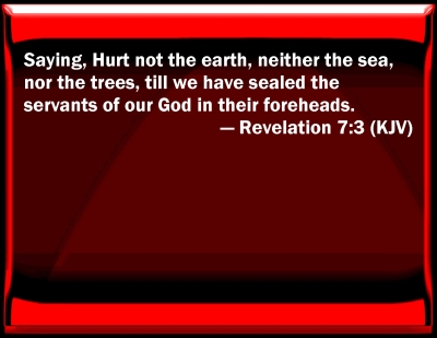 Bible Verse Powerpoint Slides for Revelation 7:3