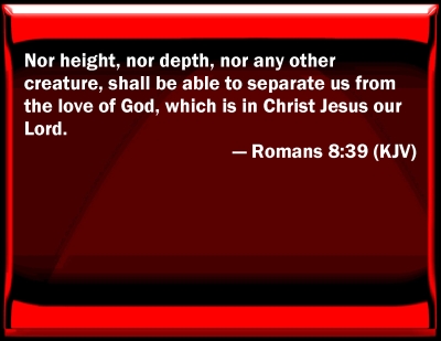 Bible Verse Powerpoint Slides for Romans 8:39