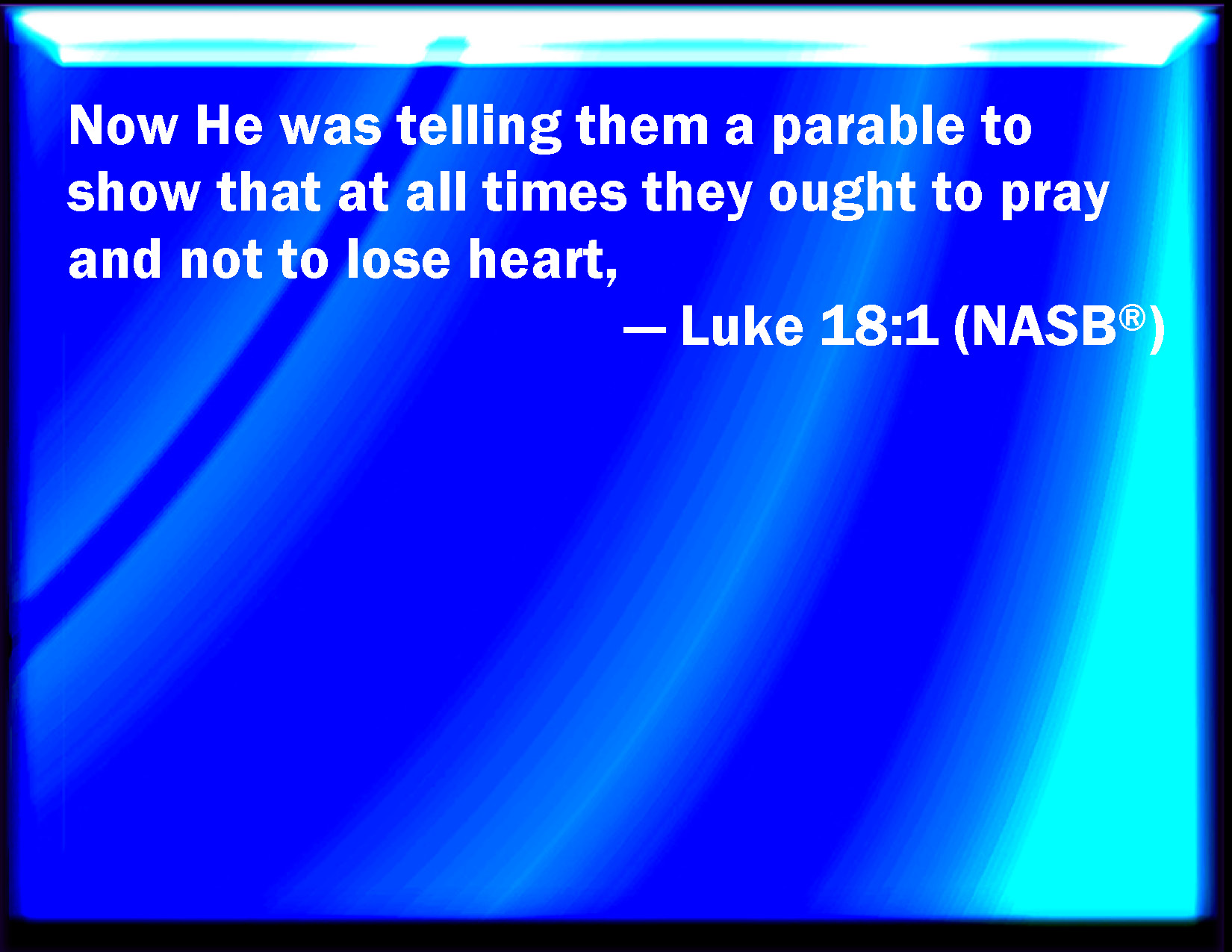 Luke 18 1 And He Spoke A Parable To Them To This End That Men Ought