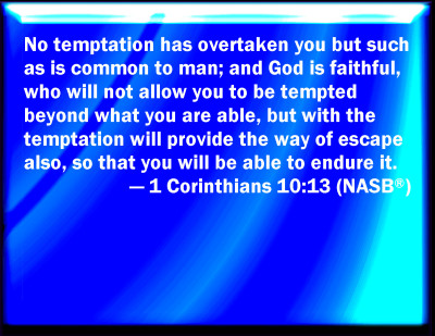 Bible Verse Powerpoint Slides for 1 Corinthians 10:13