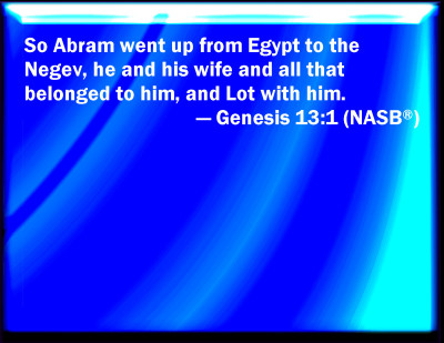 Bible Verse Powerpoint Slides for Genesis 13:1