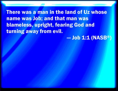 Bible Verse Powerpoint Slides for Job 1:1