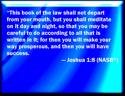 Bible Verse Powerpoint Slides for Joshua 1:8