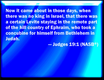 Bible Verse Powerpoint Slides for Judges 19:1