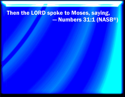 Bible Verse Powerpoint Slides for Numbers 31:1