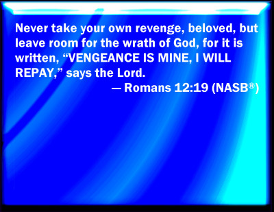 Bible Verse Powerpoint Slides for Romans 12:19