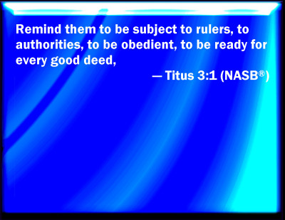 Bible Verse Powerpoint Slides for Titus 3:1
