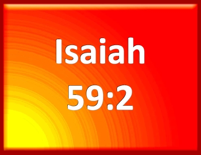 Bible Verse Powerpoint Slides for Isaiah 59:2